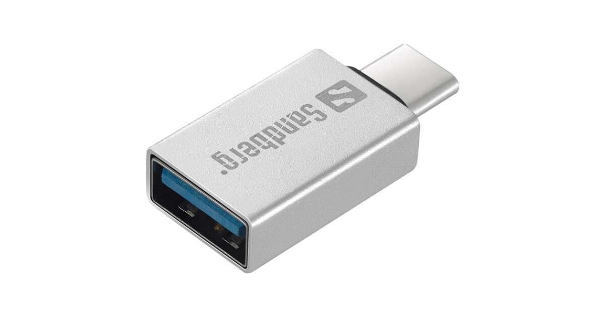Sandberg Kábel Átalakító - USB-C to USB3.0 Dongle (ezüst; USB-C bemenet ...