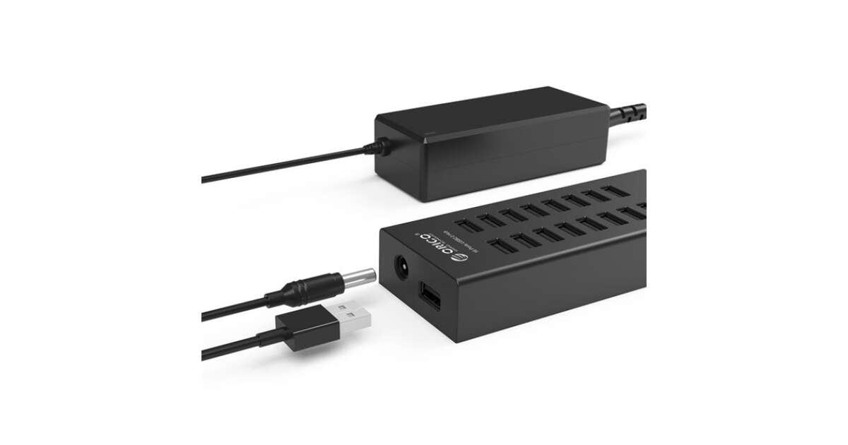 Orico Aktív USB2.0 Hub - H1613-U2-EU /67/ (16 port, Bemenet: USB-A ...