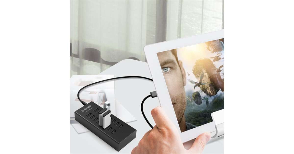 Orico Aktív USB2.0 Hub - H1613-U2-EU /67/ (16 port, Bemenet: USB-A ...