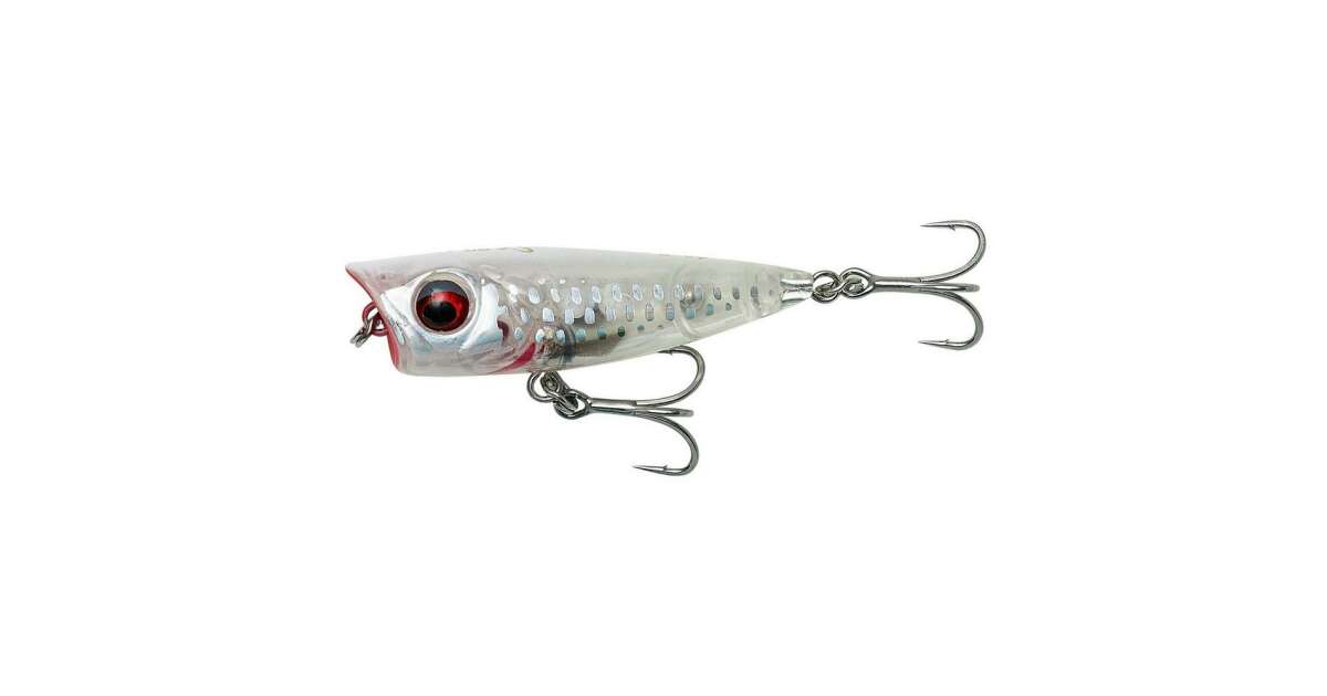 3d minnow popper 4.3cm 2.6g floating crystal white | Pepita.hu