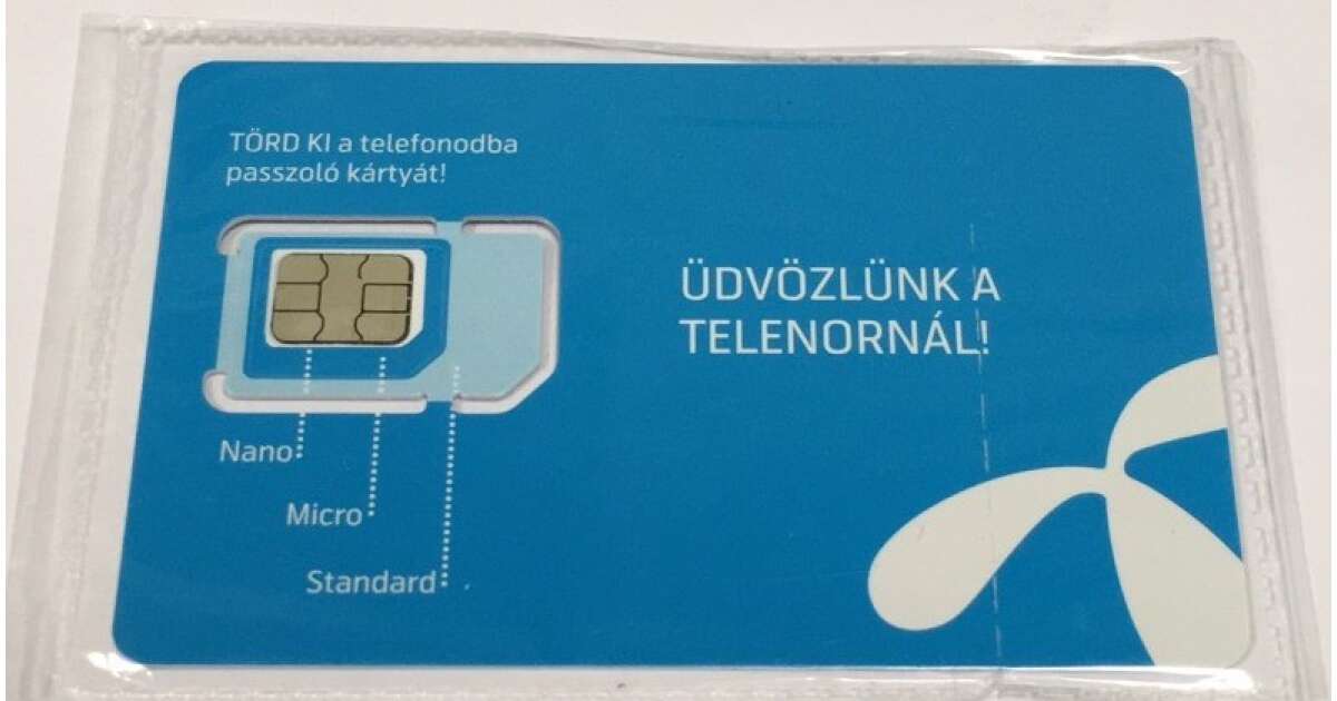 Telenor sim kártya | Pepita.hu