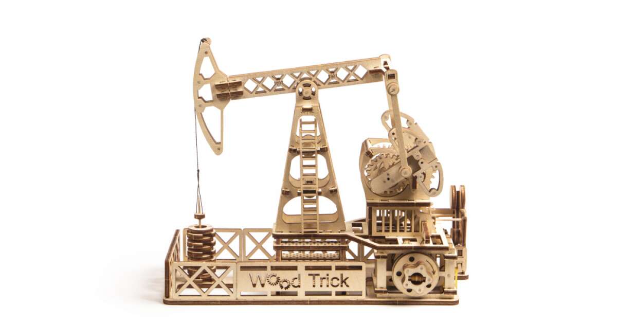Wood Trick olajfúró torony 3D fa mechanikus modell | Pepita.hu