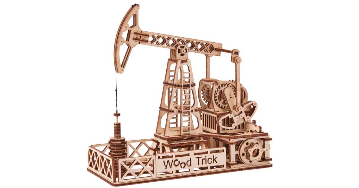 Wood Trick olajfúró torony 3D fa mechanikus modell | Pepita.hu