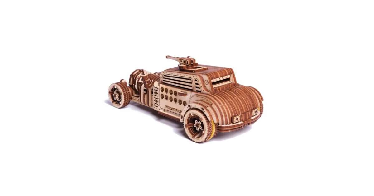 Wood Trick Apocalyptic car autó 3D fa mechanikus modell | Pepita.hu