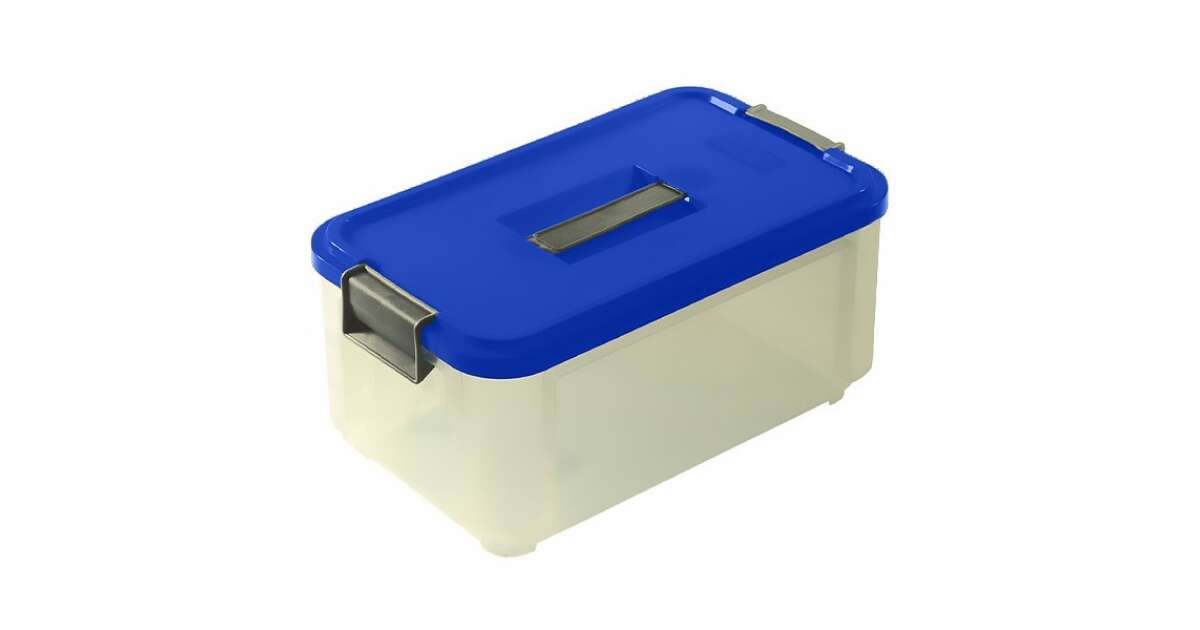 Tároló doboz CURVER műanyag fedővel 9,5L kék | Pepita.hu