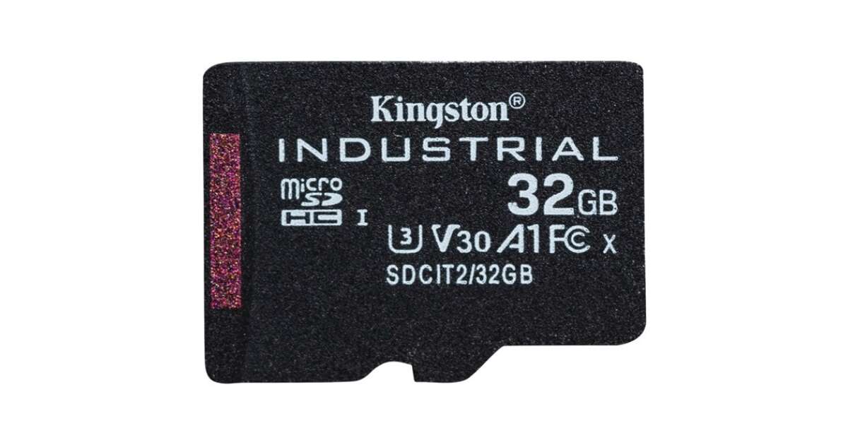 Kingston 32GB SD micro Industrial (SDHC Class 10 A1) (SDCIT2/32GBSP ...