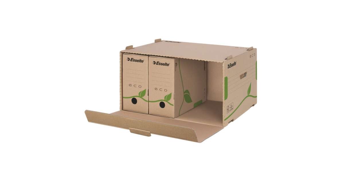 Archiváló konténer ESSELTE Eco előre nyíló tetővel barna | Pepita.hu