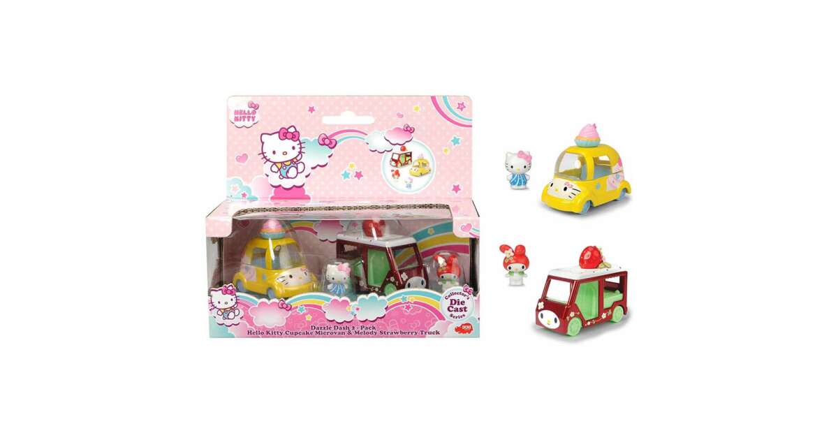 Hello Kitty Dazzle Dash dupla csomagos fém figura – muffin Hello Kitty ...