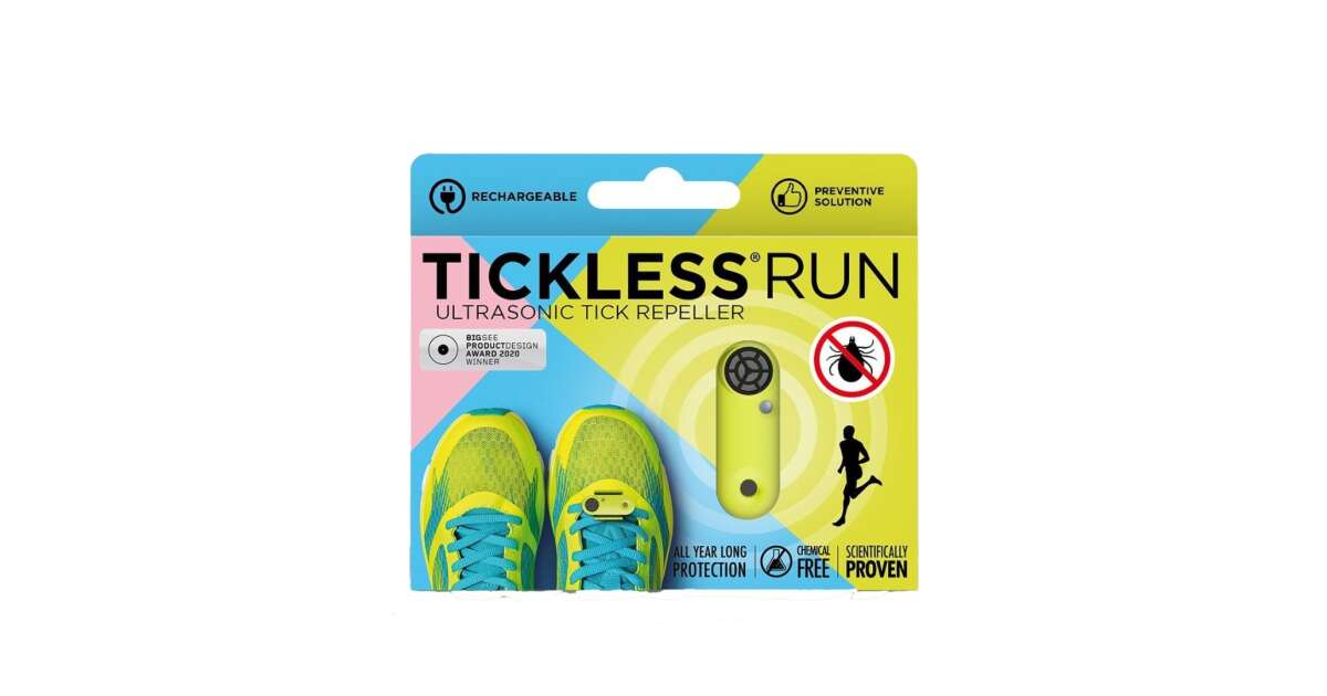 TICKLESS RUN USB Neon Sárga ultrahangos kullancsriasztó | Pepita.hu
