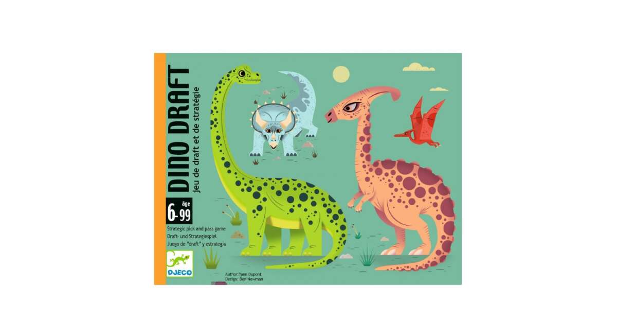 Dino Draft - Startégiai, tervezős kártyajáték - Dino Draft Djeco | Pepita.hu