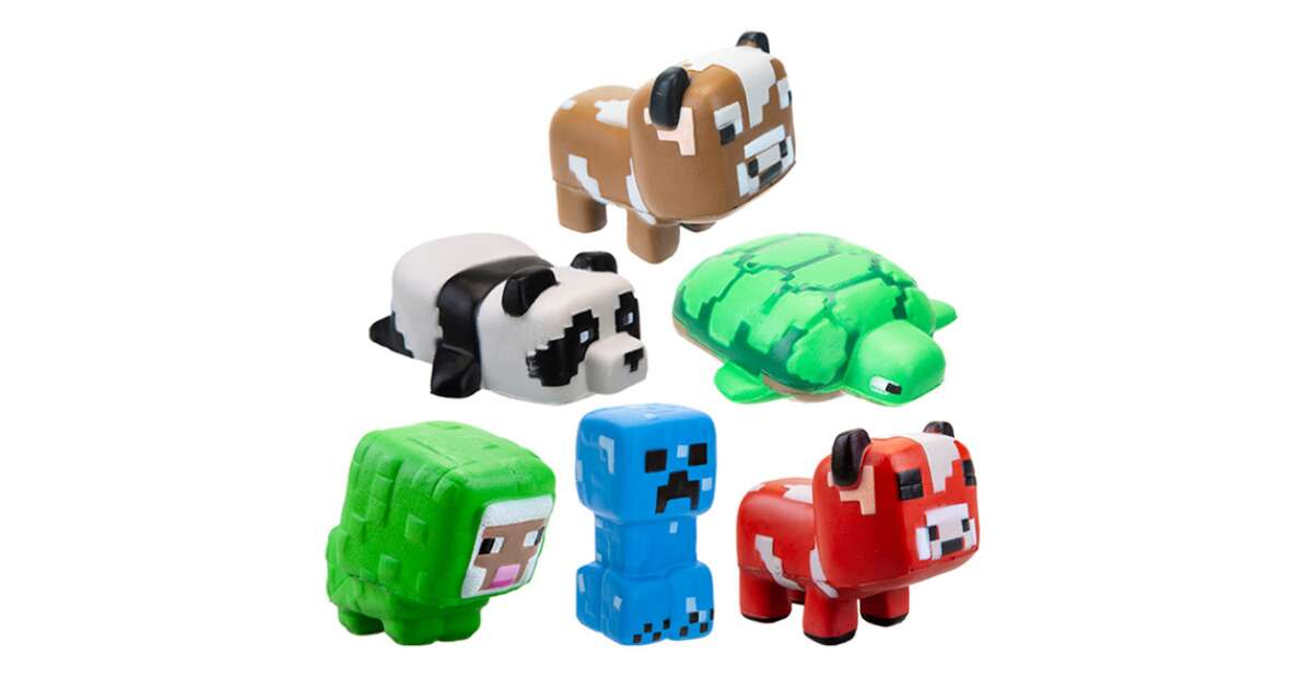 Minecraft squishme figurák, 6 féle | Pepita.hu