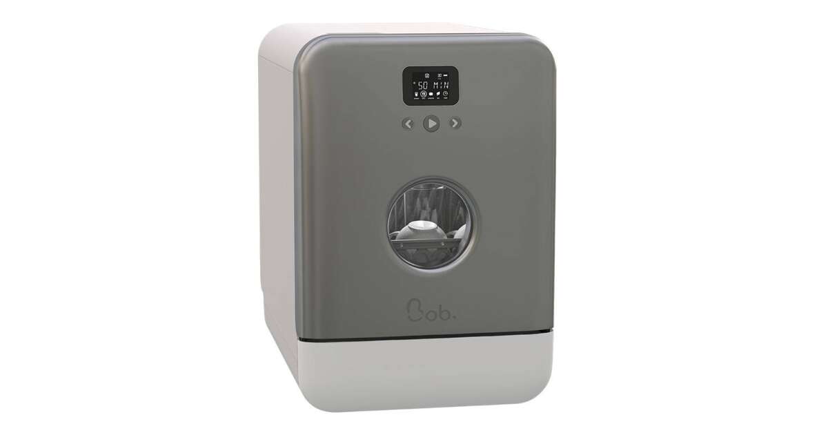 Bob Daan Tech kompakt mini asztali mosogatógép (fehér-ezüst) | Pepita.hu