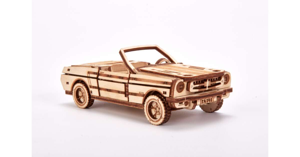 Wood Trick Convertible car 3D wooden mechanical model | Pepita.com