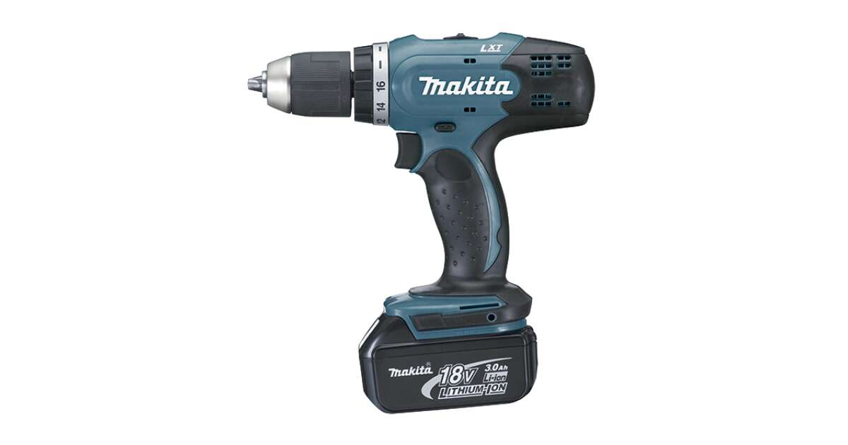 Makita DDF453RFE fúrógép 1,6 kg Fekete, Kék | Pepita.hu