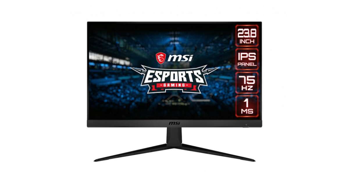 24 MSI Optix G241V E2 Gaming monitor fekete | Pepita.hu