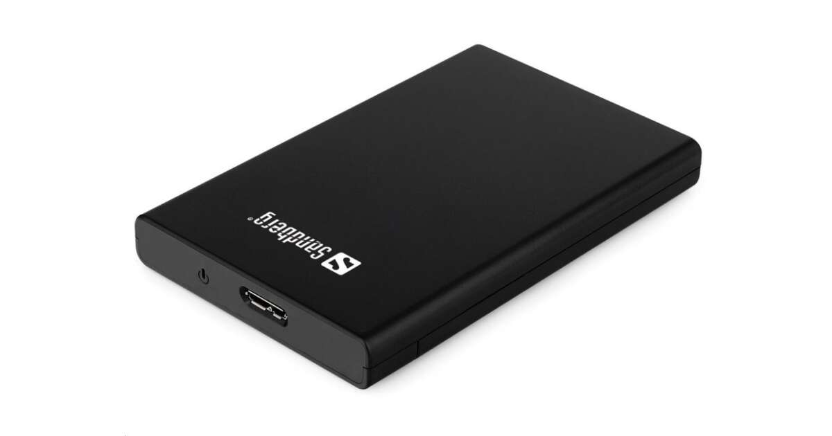 Sandberg 2.5" külső merevlemez ház USB 3.0 SATA fekete (133-89) | Pepita.hu
