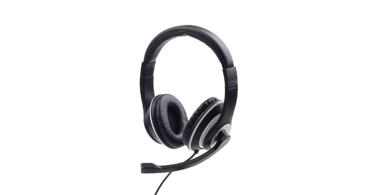 Gembird MHS-03-BKWT sztereó headset fekete-fehér | Pepita.hu