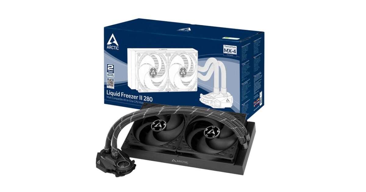 Arctic cooling cpu cooler liquid freezer 280 ii (water cooling) black ...