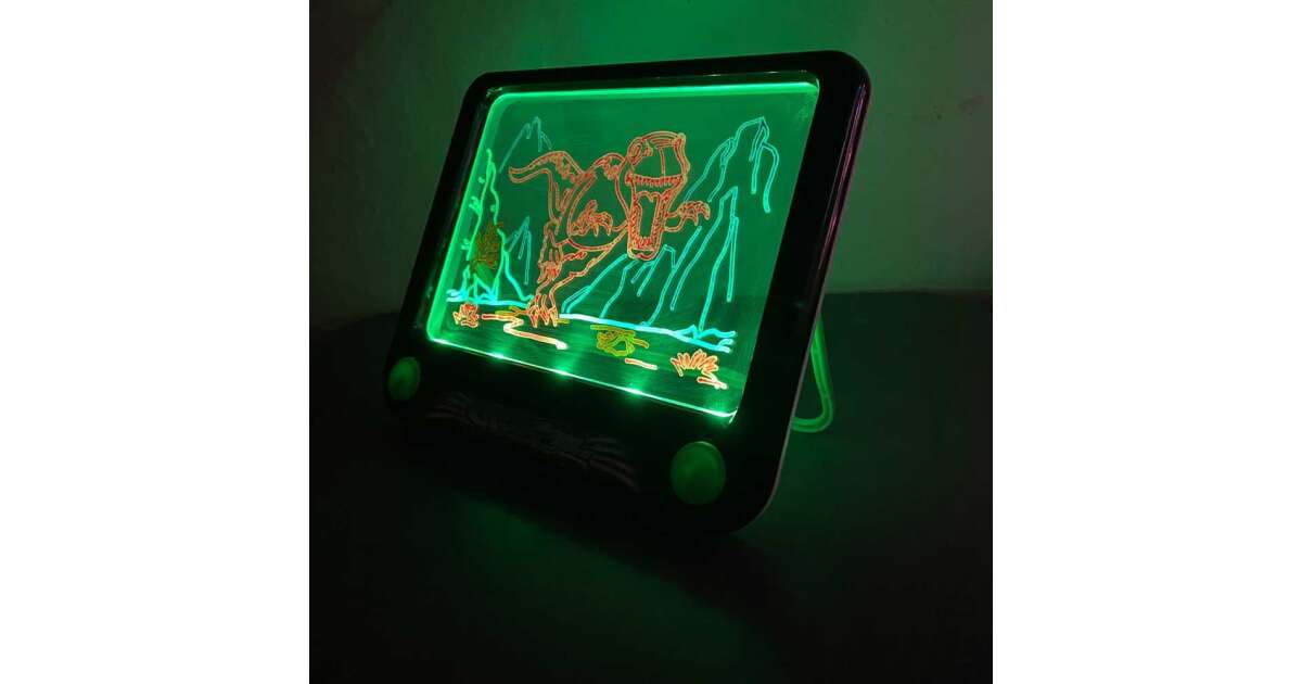 Glow Drawing Board - Varázslatos világítós rajztábla gyerekeknek ...