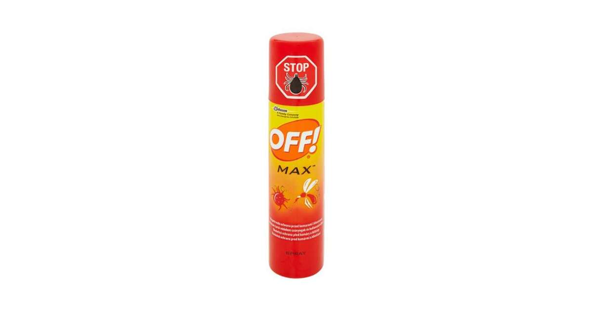 Rovarriasztó OFF! MAX szúnyog- kullancsriasztó 100 ml spray | Pepita.hu