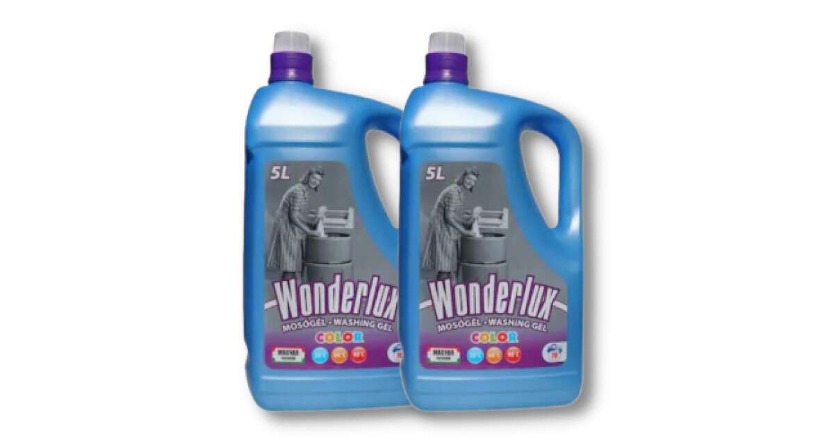 Wonderlux Color mosógél DUOPACK 2x5liter (140 mosáshoz) | Pepita.hu