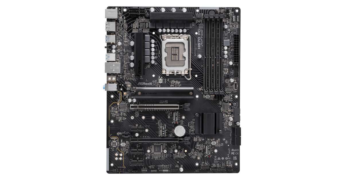 Asrock H670 PG Riptide Intel H670 LGA 1700 ATX alaplap | Pepita.hu