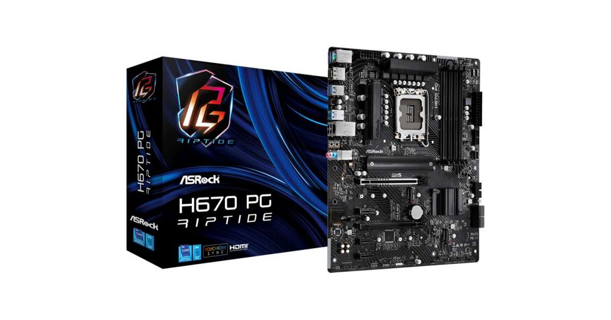 Asrock H670 PG Riptide Intel H670 LGA 1700 ATX-Motherboard | Pepita.com