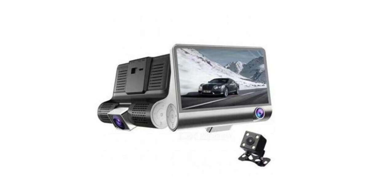 Camera de securitate auto cu optică dublă cu 3 camere FULL HD | Pepita.com