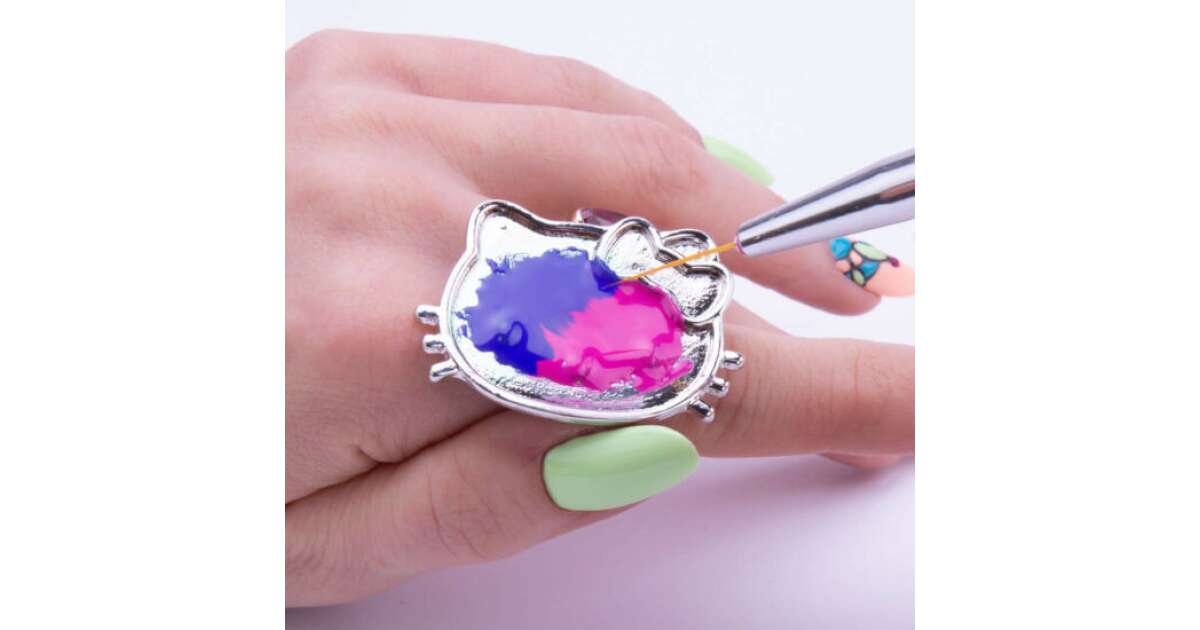 Festő paletta (mini gyűrű) díszítéshez Hello Kitty | Pepita.hu