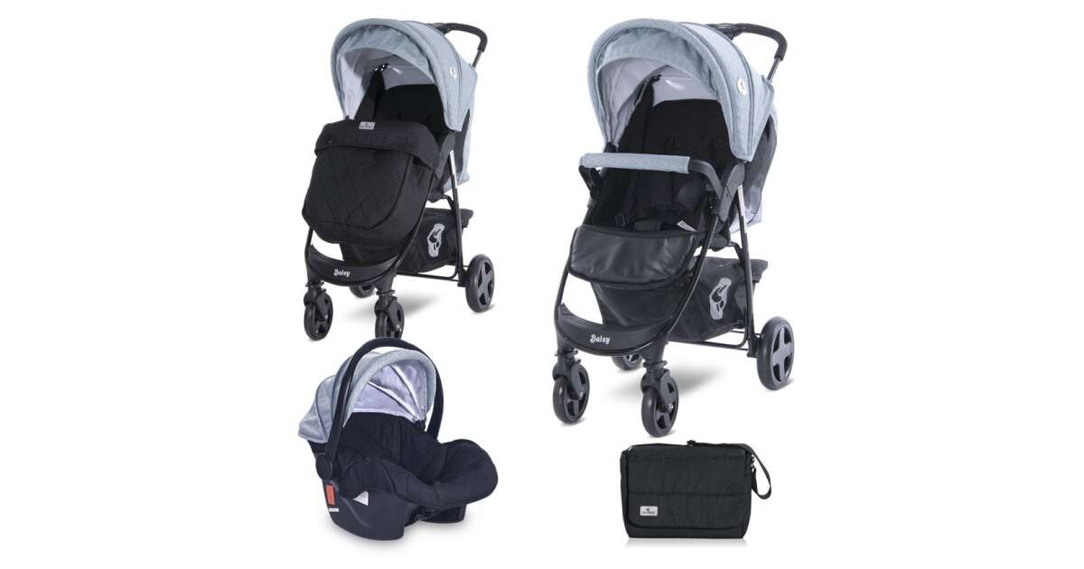 Lorelli Daisy BASIC SET sport babakocsi - Black&Silver Blue | Pepita.hu