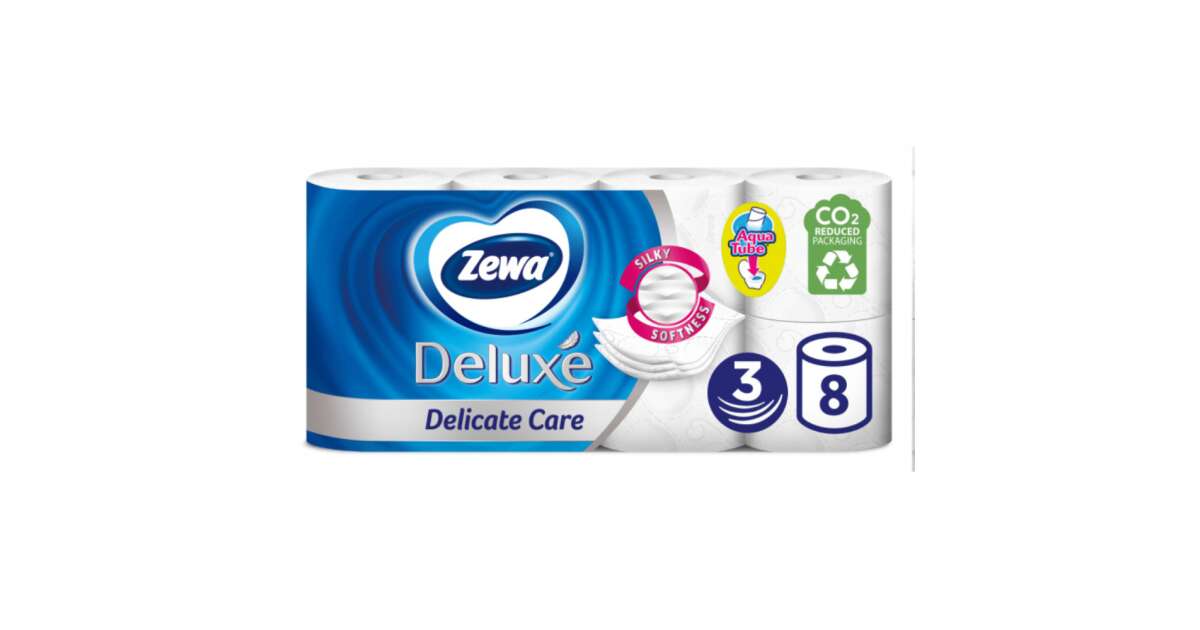 Zewa Deluxe Delicate Care 3 rétegű toalettpapír 8 tekercs | Pepita.hu