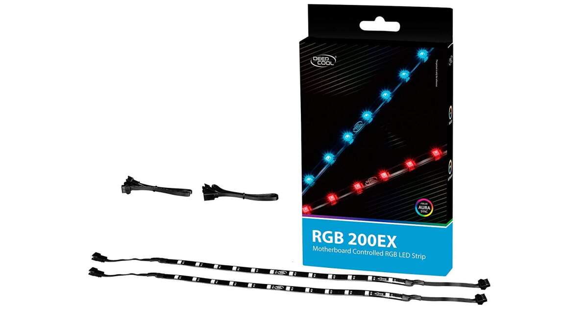 DeepCool 200EX 2x35cm, mágneses RGB LED szalag | Pepita.hu