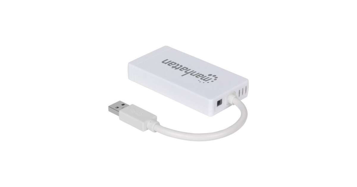 MANHATTAN USB 3.2 Gen1 HUB 3 portos + Ethernet Adapter | Pepita.hu