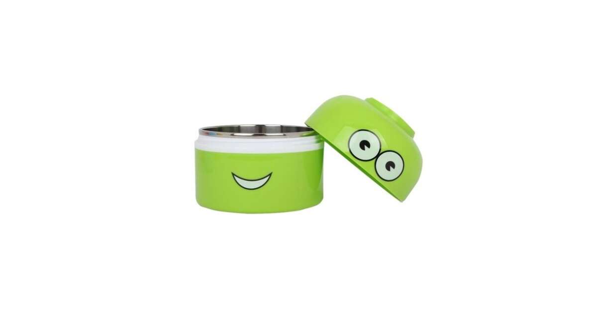 Victor egyszemélyes rozsdamentes ételhordó, Minion figura, sárga, kék ...