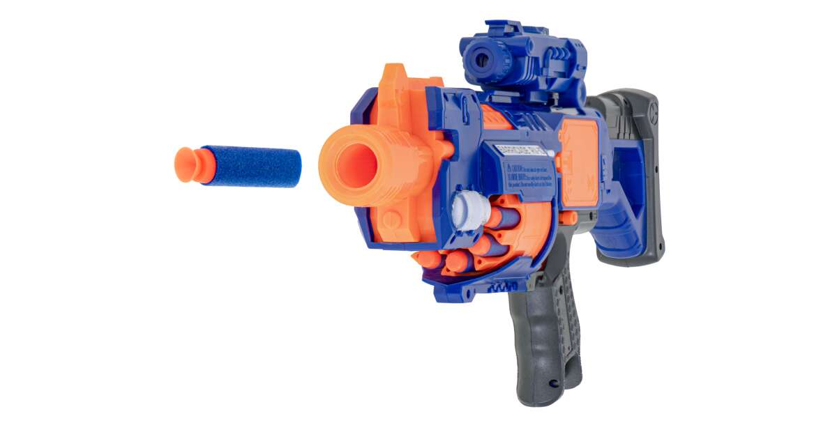 NERF Automata Játékgéppuska + Irányzék + 20 db Szivacslövedék | Pepita.hu