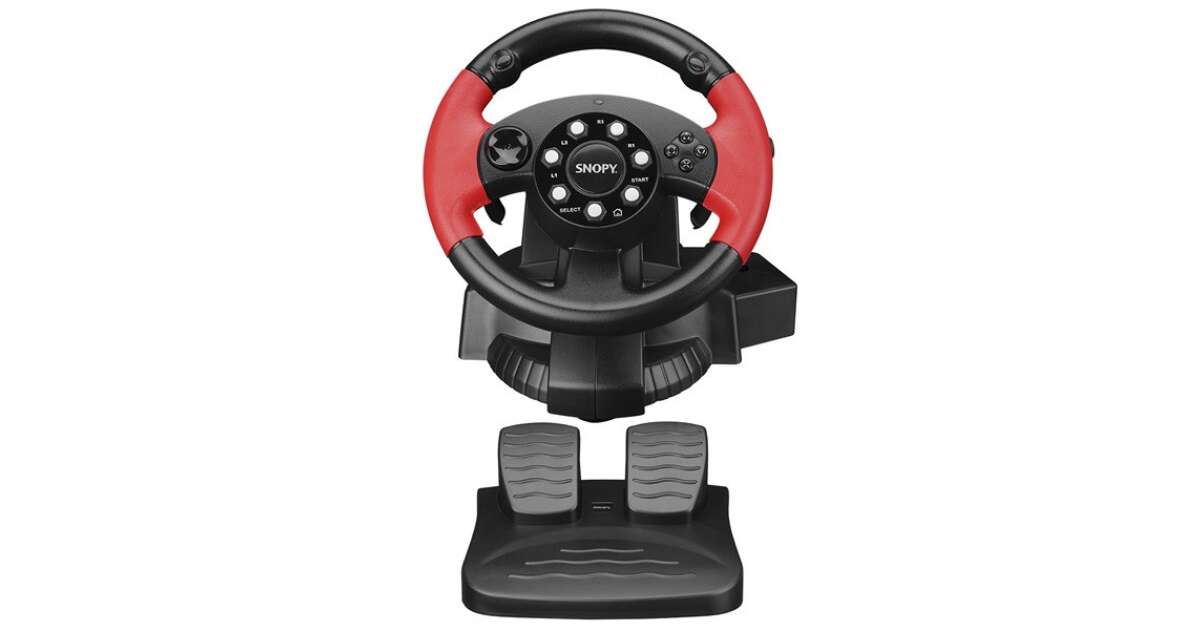 Snopy Gamer kormány - SG-33D7 (PS2/PS3/PC, pedálszett, rezgés funkció ...