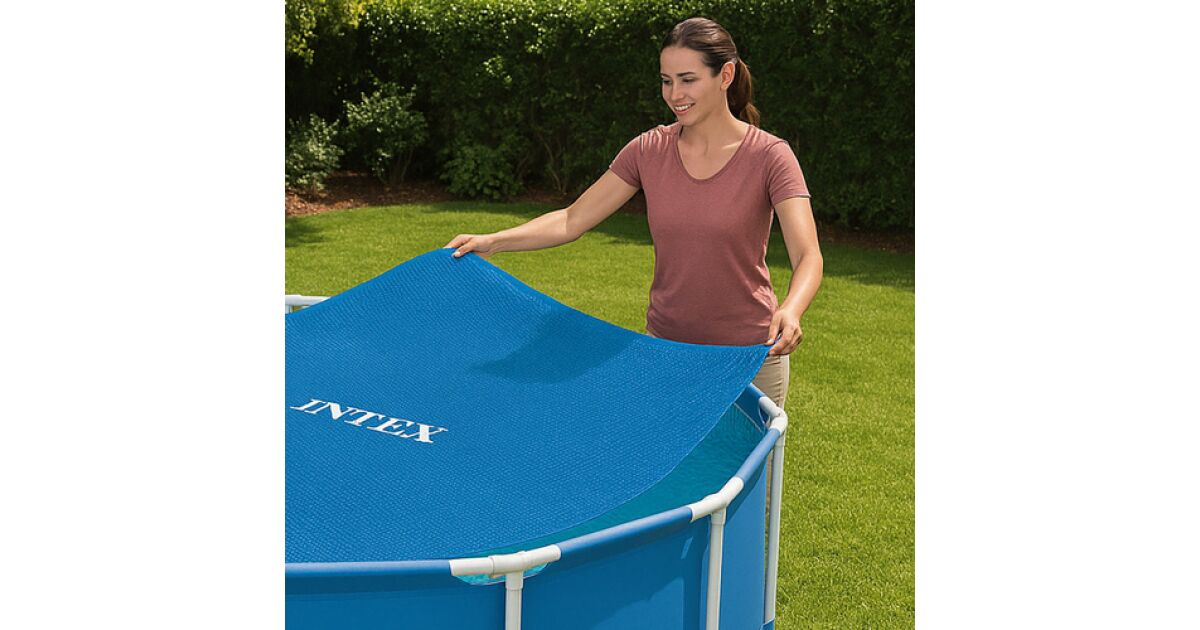 Intex kerek Szolártakaró 457cm (28013) #kék | Pepita.hu