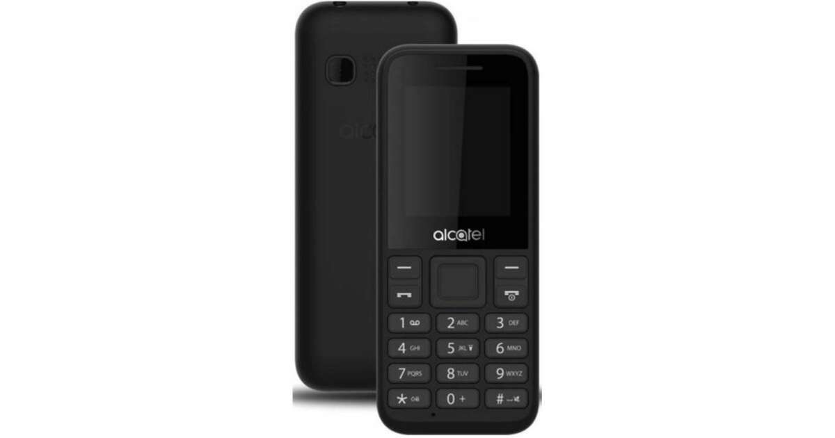 Alcatel 1068D kártyafüggetlen Dual SIM Mobiltelefon, fekete | Pepita.hu