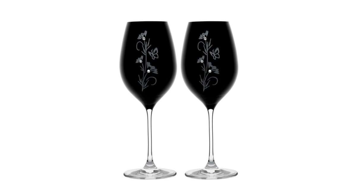 Boros pohár swarovski virág m. 360ml | Pepita.hu Boros pohár swarovski virág m. 360ml | Pepita.hu