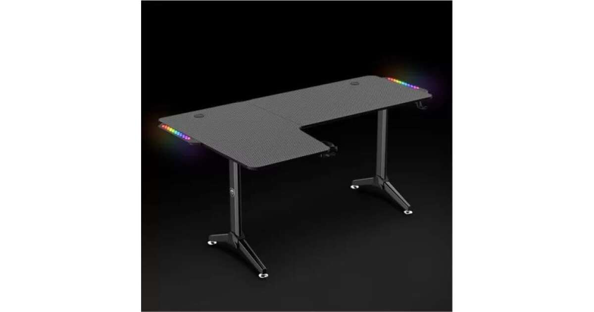 Spirit Of Gamer Headquarter 600 L Gaming Desk Black | Pepita.hu