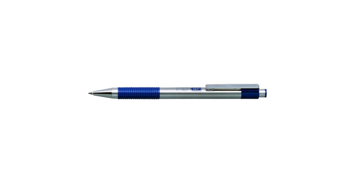 Golyóstoll 0,7mm, kék test, Zebra F-301, írásszín kék | Pepita.hu