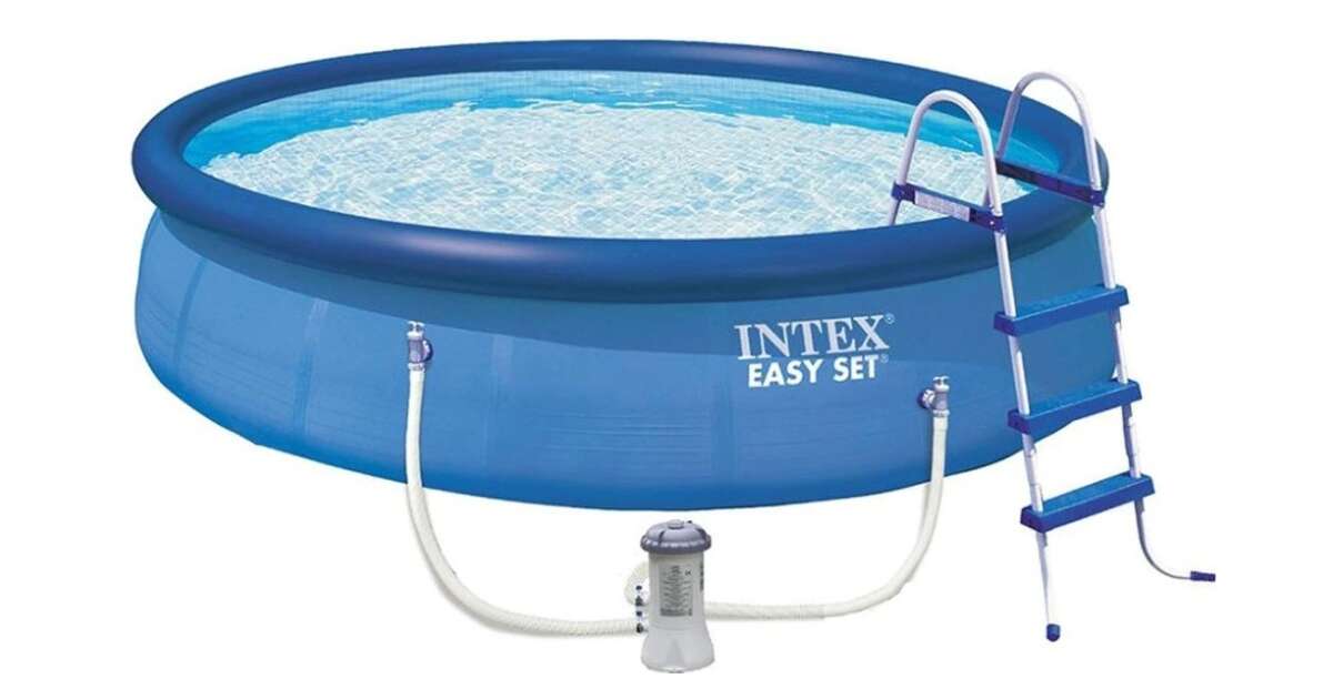 Intex 457x107cm EasySet felfújható Medence szett vízforgatóval (26166NP ...