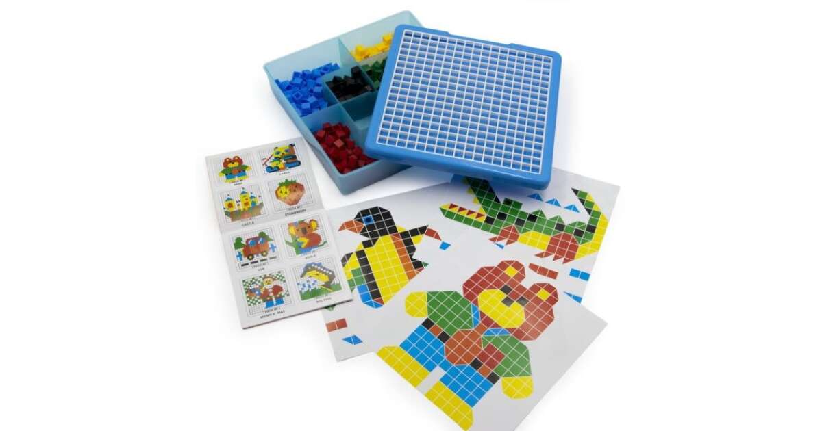 490 darabos kreatív színes mozaik puzzle készlet | Pepita.hu