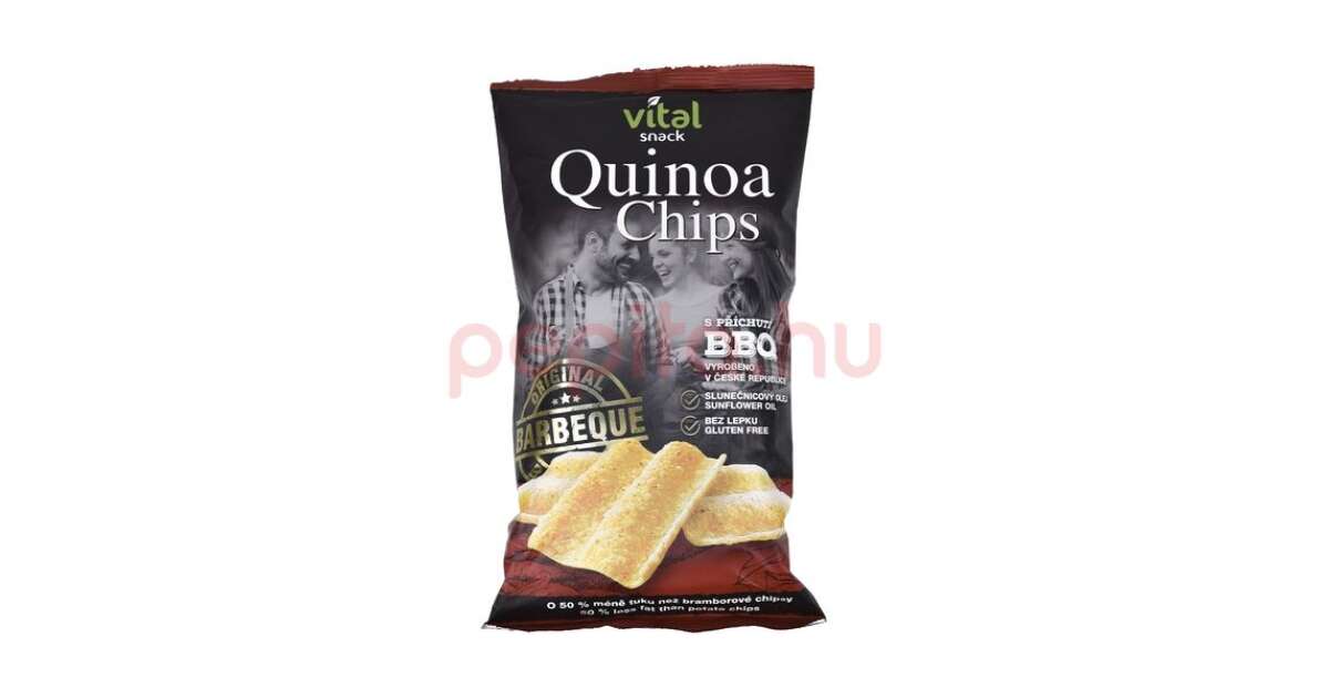 GLUTÉNMENTES VITAL SNACK QUINOÁS CHIPS BBQ ÍZŰ 60G | Pepita.hu