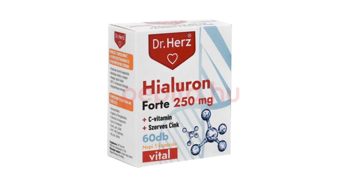 DR.HERZ HIALURON FORTE 250MG 60DB | Pepita.hu
