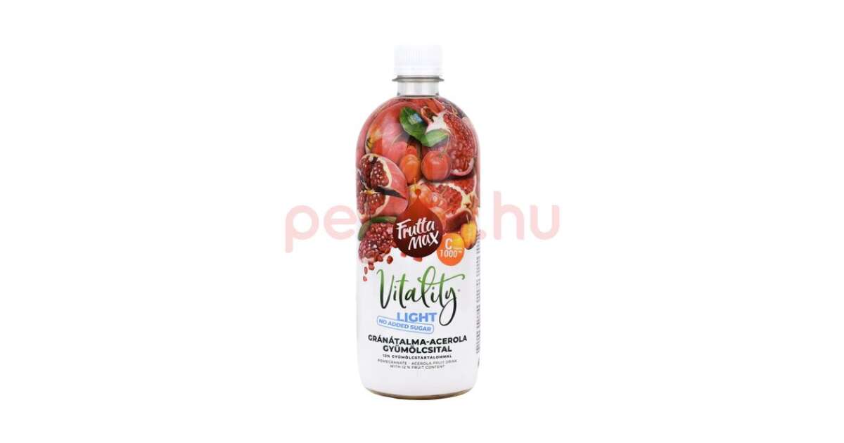 FRUTTA MAX VITALITY GRÁNÁTALMA-ACEROLA GYÜMÖLCSITAL 750ML | Pepita.hu ...