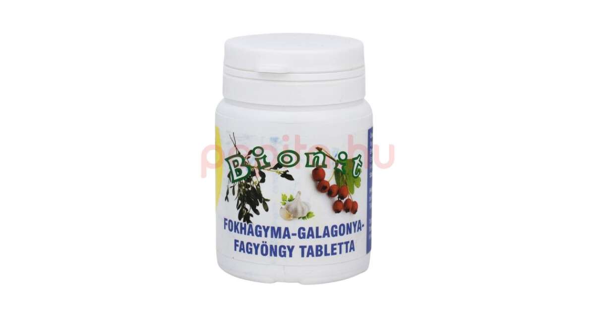 BIONIT FOKHAGYMA-GALAGONYA-FAGYÖNGY TABLETTA 150DB | Pepita.hu