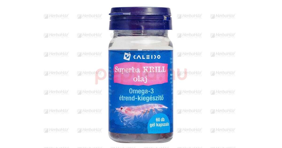 SUPERBA KRILL OLAJ OMEGA-3 GÉLKAPSZULA 60DB | Pepita.hu