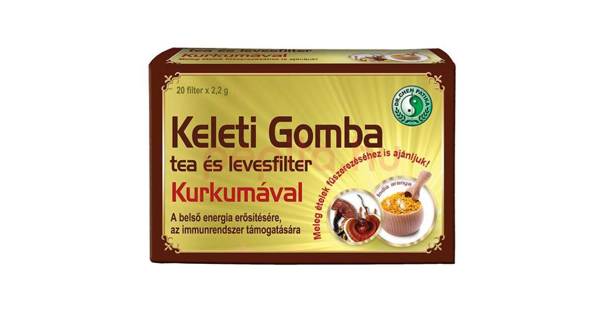 DR.CHEN KELETI GOMBA TEA ÉS LEVESFILTER KURKUMÁVAL 20DB | Pepita.hu