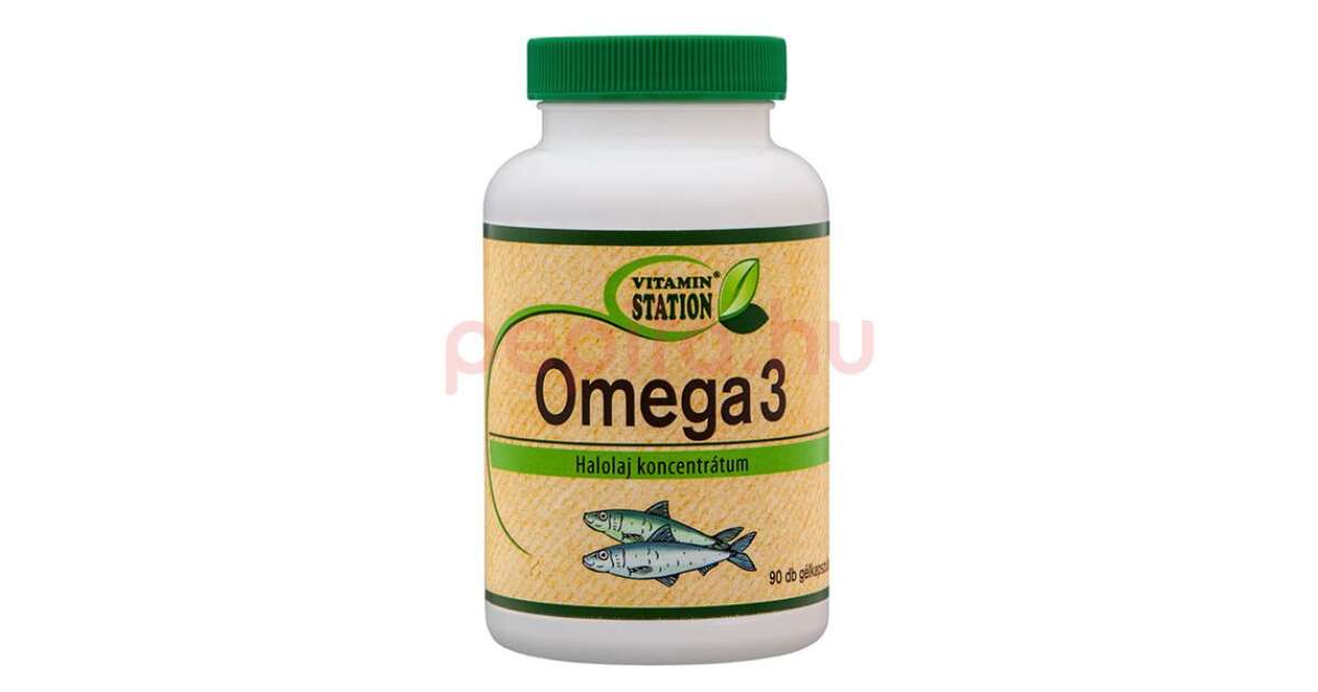 VITAMIN STATION OMEGA 3 HALOLAJ KAPSZULA 90DB | Pepita.hu